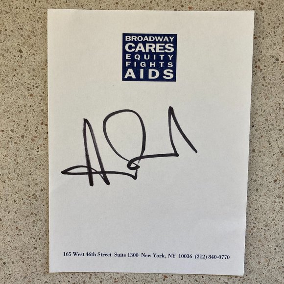 Autograph | Other | Amy Spanger Signed Bcefa Paper 45x 5 Broadway The ...